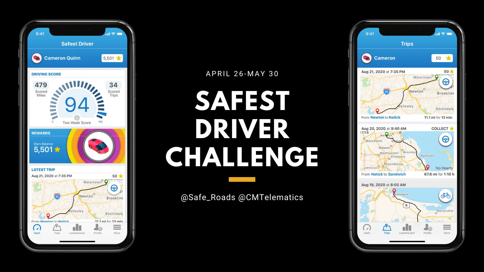 Safe Roads Alliance Safest Driver Challenge - Cambridge Mobile Telematics
